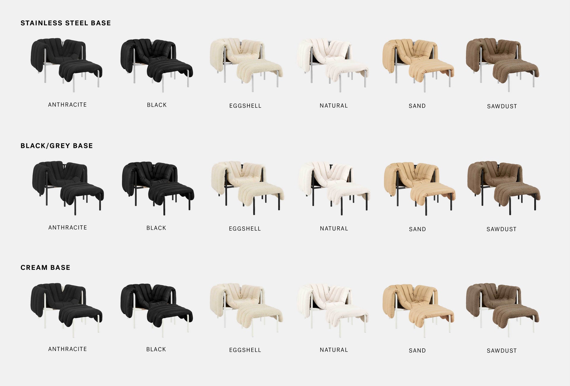 Puffy Lounge Chair & Ottoman | Toogood x Hem