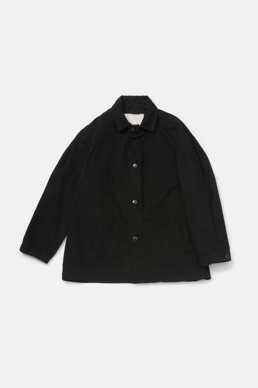 Oversized Workwear Unisex Mechanic Jacket - Cotton Canvas Black