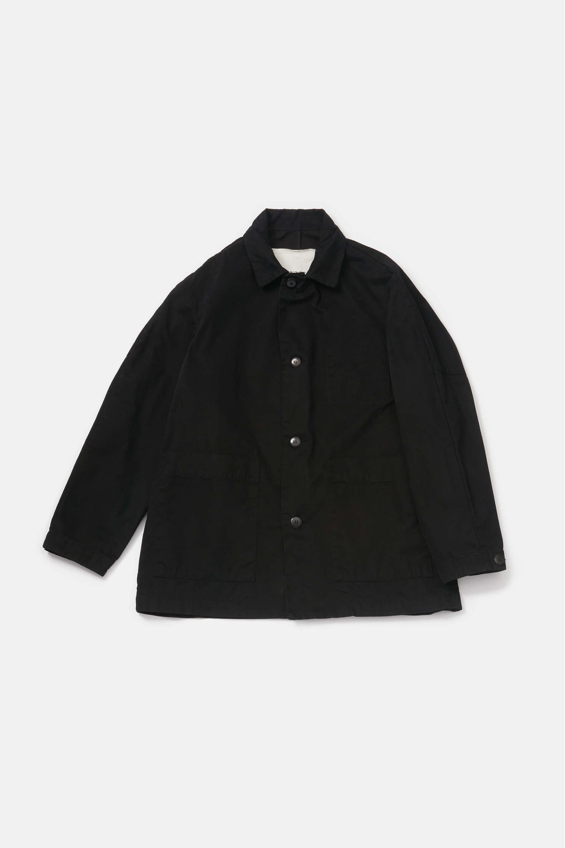 Oversized Workwear Unisex Mechanic Jacket - Cotton Canvas Black